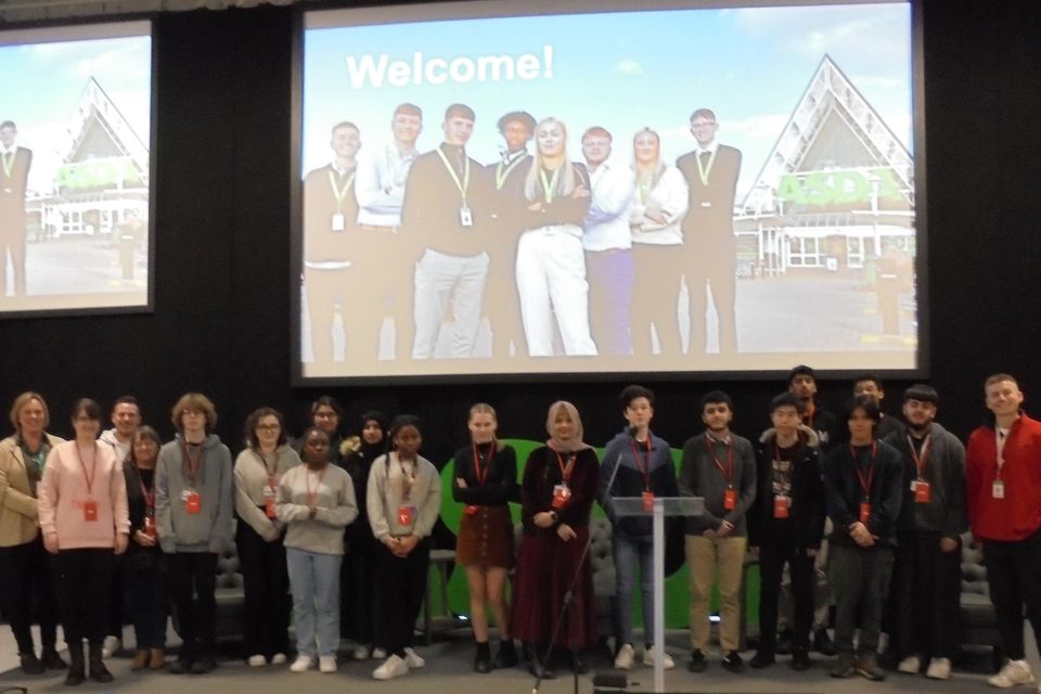 The Sixth Form Bolton - B6 Students Visit Asda HQ for Workplace Safari