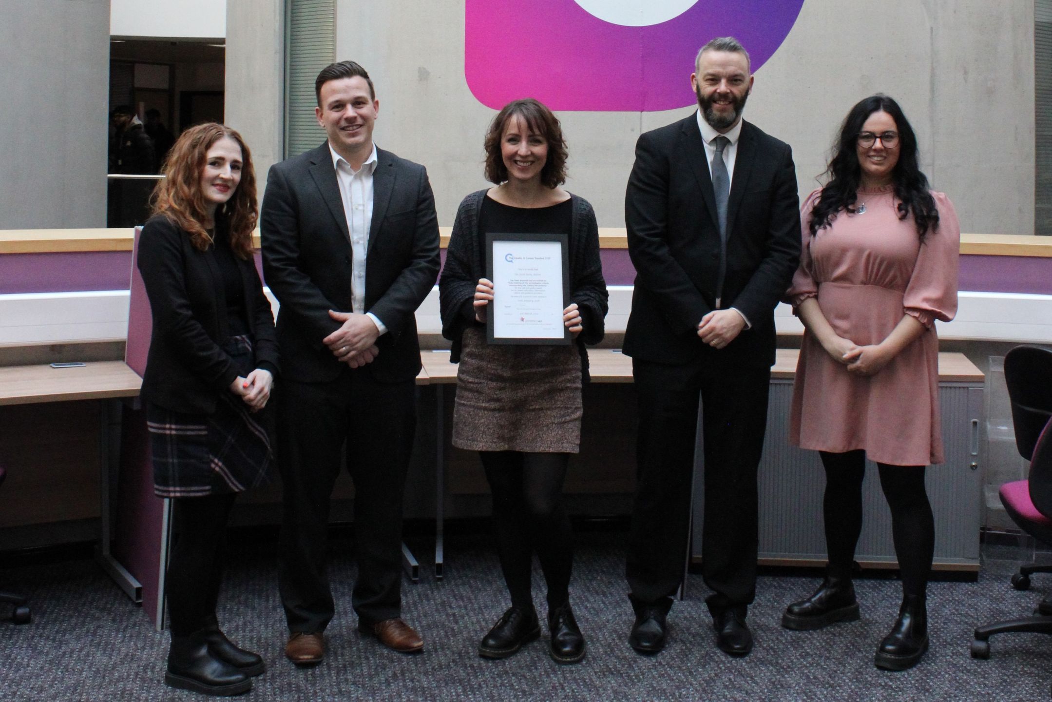 The Sixth Form Bolton - Sixth Form Careers Team Recognised for Exceptional Careers Guidance