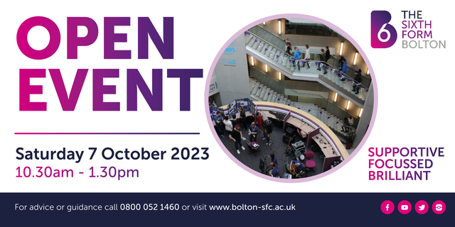 The Sixth Form Bolton - A Levels, Vocational and Mixed Programmes